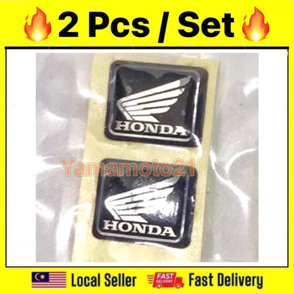 HONDA WING LOGO SET (2Pcs/Set) STICKER STIKER HORN LOGO EMBLEM LAMBANG ...