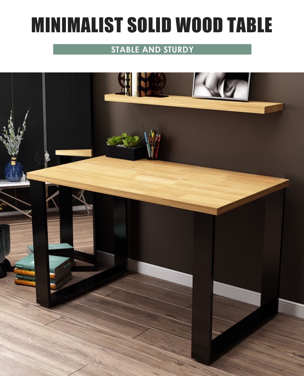 MYSEAT.sg APACHE V2 Solid Wood Study Table | Shopee Singapore