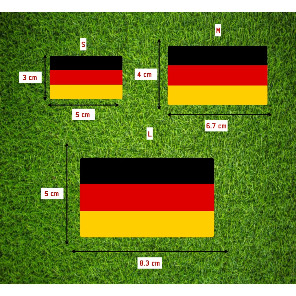 🔥 Germany Flag Waterproof Glossy Sticker | Shopee Singapore