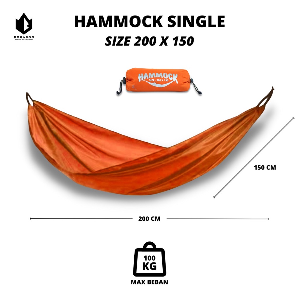 Hammock 200 x 150 cm with webing - hanging swing - hammock - hamok ...