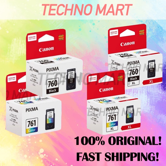 [SG Local Stock] PG760 PG760XL Black CL761 CL761XL Color Canon Ink PG ...