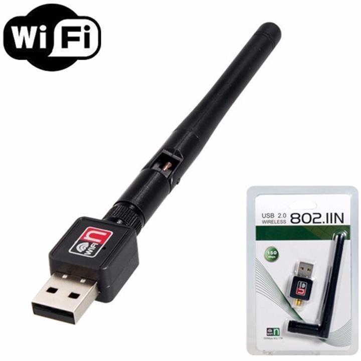 Usb wifi card with antenna Futureworld 802N speed 150Mbps for PC and ...