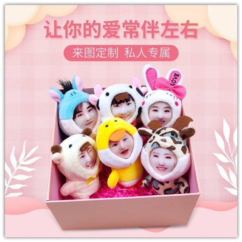 Handmade Resin Charm Plush Doll Keychain Personalised with Photo ...