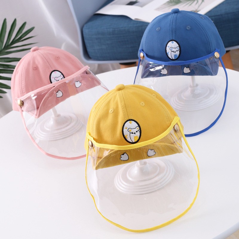 Bida children's protective helmet face mask children's hat hat with ...