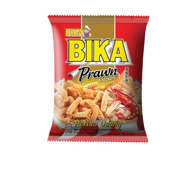 Bika Prawn Cracker Snacks 60g - PMXD | Shopee Singapore