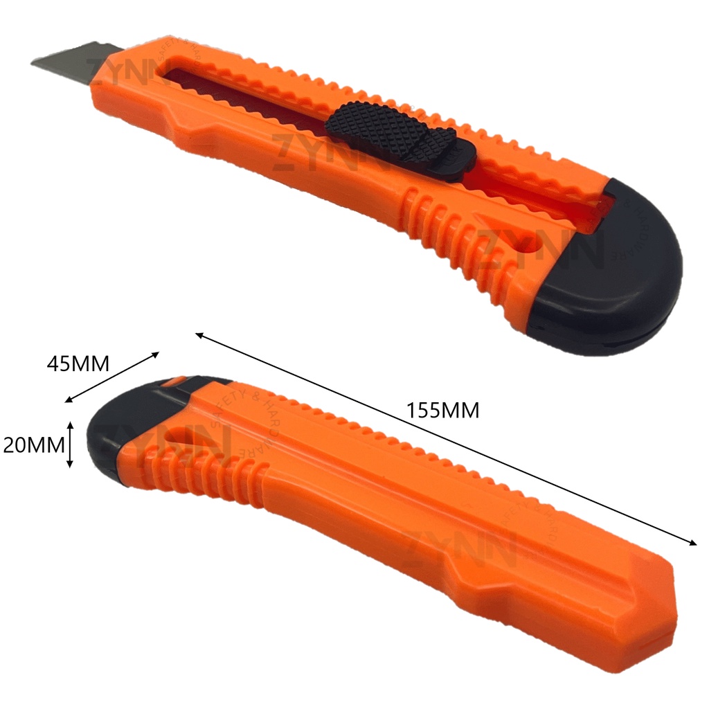 [SG STOCK] CUTTER KNIFE M80 Utility Knife Snap Off Refillable Blade ...