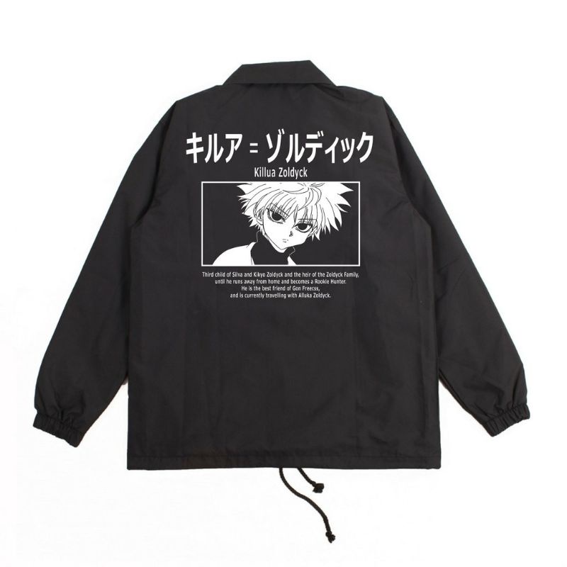 Coach Anime HxH Killua Zoldyck Black Limited Edition JACKET ...