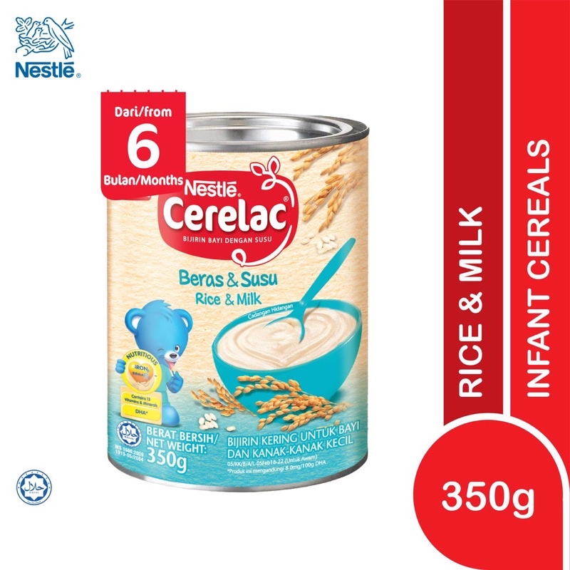Nestle Cerelac Rice& Milk (350g) | Shopee Singapore