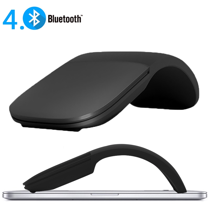 Silent Bluetooth 4.0 Mouse Wireless Arc Touch Roller Mice Ultra Thin ...
