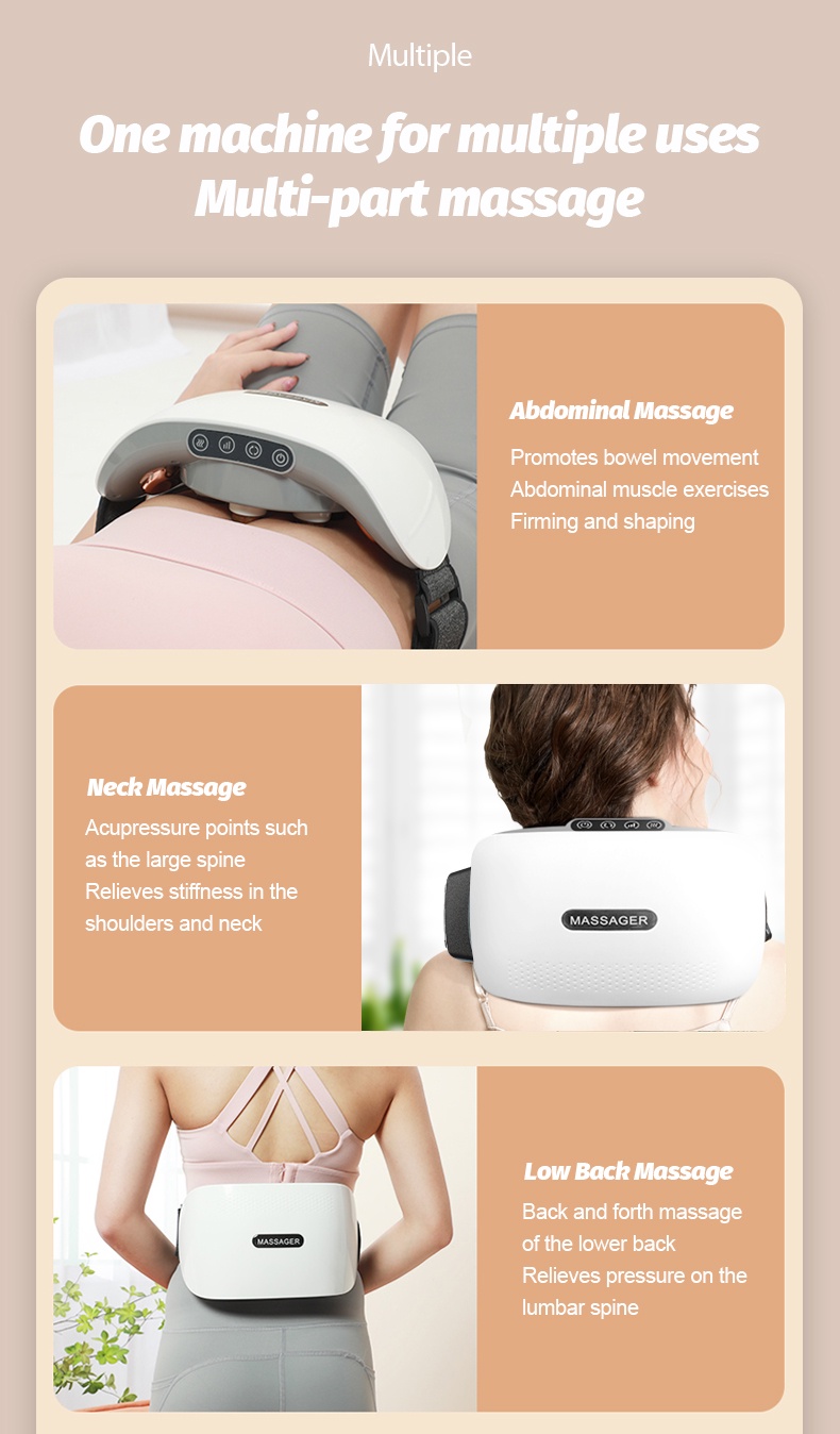 [SG Stock]Jinkairui Abdominal Massager Abdomen Massage Natural Stone ...