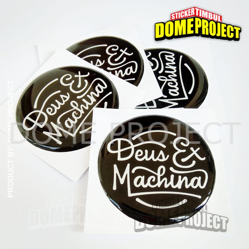 STICKER DEUS EX MACHINA MOTORCYCLE embossed 3D EMBLEM COOL AESTHETIC ...