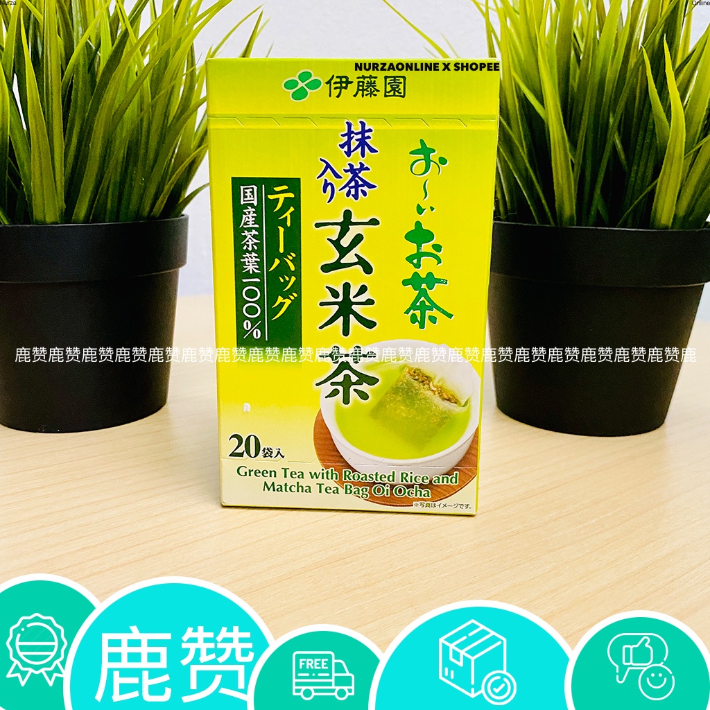 Japan Itoen Oi Ocha Green Tea with Roasted Rice and Matcha Tea Bag 50g ...