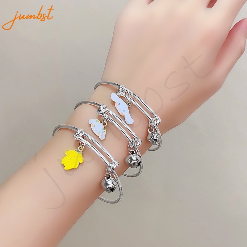 Sanrio Bell Bracelet Female Cute Cartoon Bracelet Yugui Dog Melody Jewelry Student Gift Jewelry Wholesale Shopee Singapore