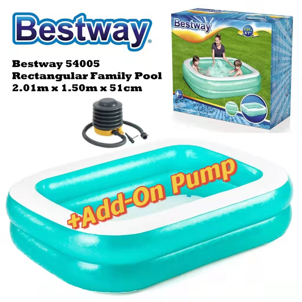 Bestway 54005 -2.01M Extra Large 2 Layers Inflatable Swimming Pool ...