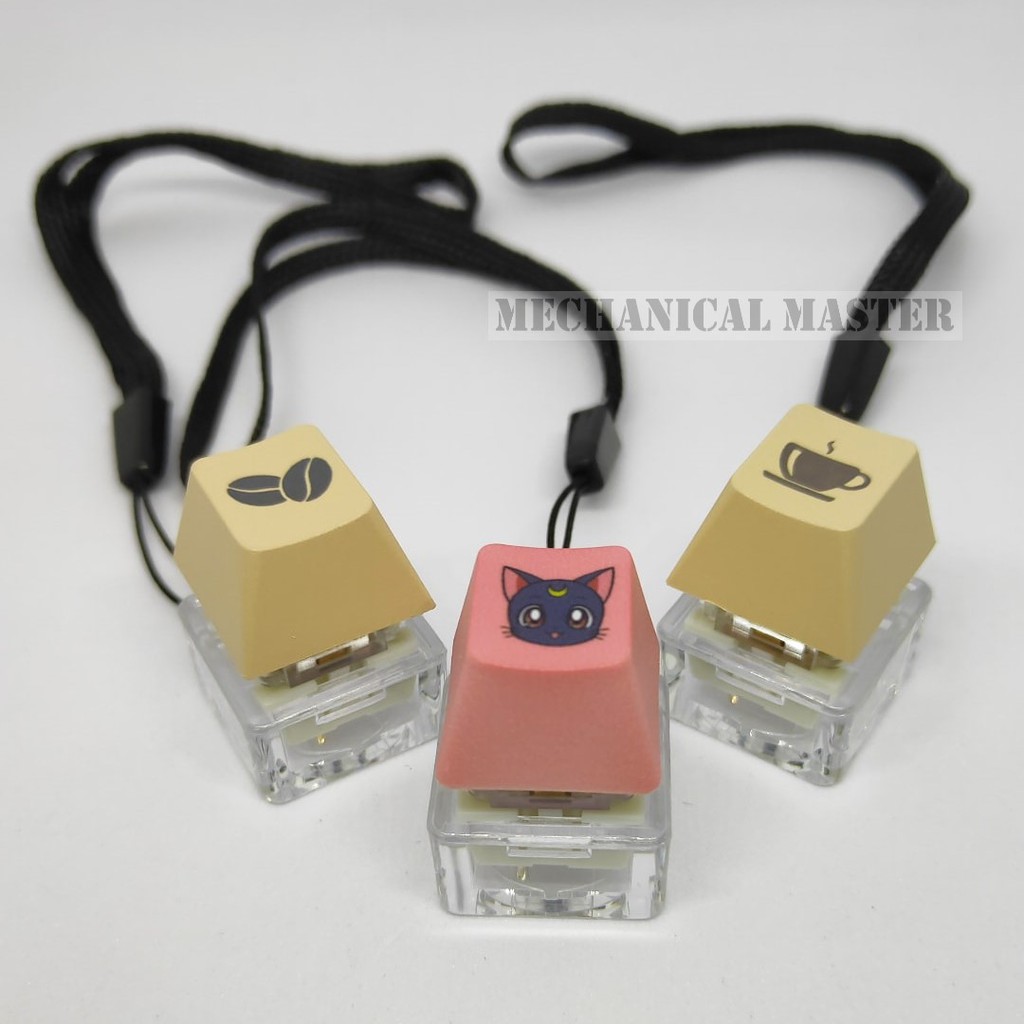 Relaxing Fidget Toys Mechanical Switch Backlight Keychain Keyboard ...
