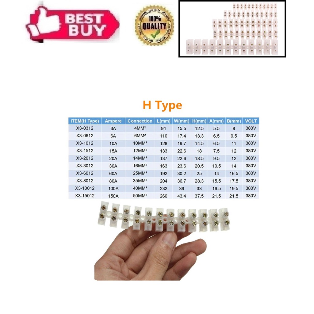 (1Pcs) Electrical PVC Cable Connector/Wire Connector (12 IN/OUT ...