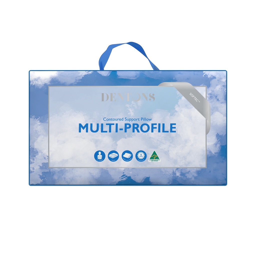 Dentons Multi-Profile Pillow | Contoured Support Pillow with Softec™️ ...