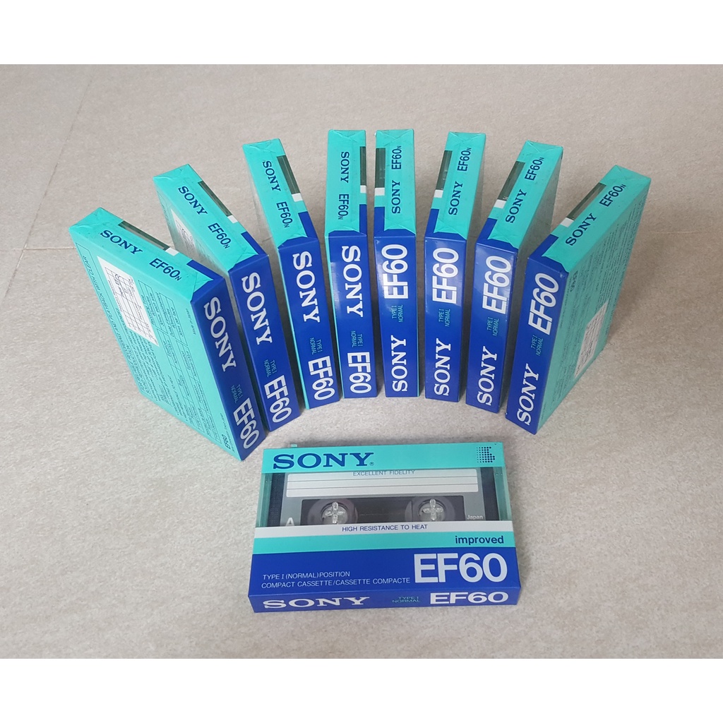 Japan Made Sony Blank Cassette Tape EF60 (Improved) | Shopee Singapore