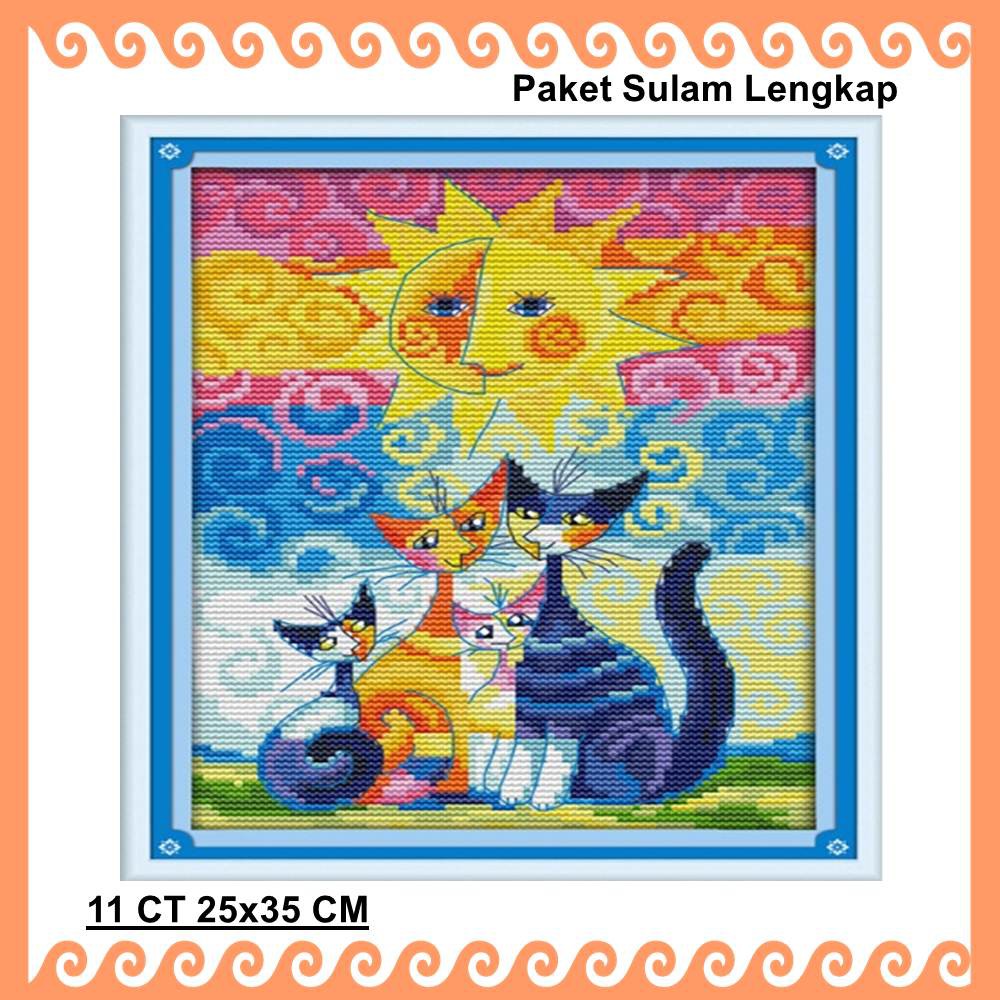 CROSS STITCH KRISTIC EMBROIDERY PACKAGE. PATTERN IN FABRIC AND PAPER ...