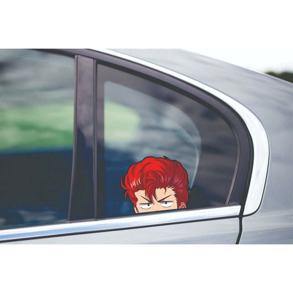 x2 Sakuragi Hanamichi Peeker Peeking Window Vinyl Decal Anime Slam Dunk ...