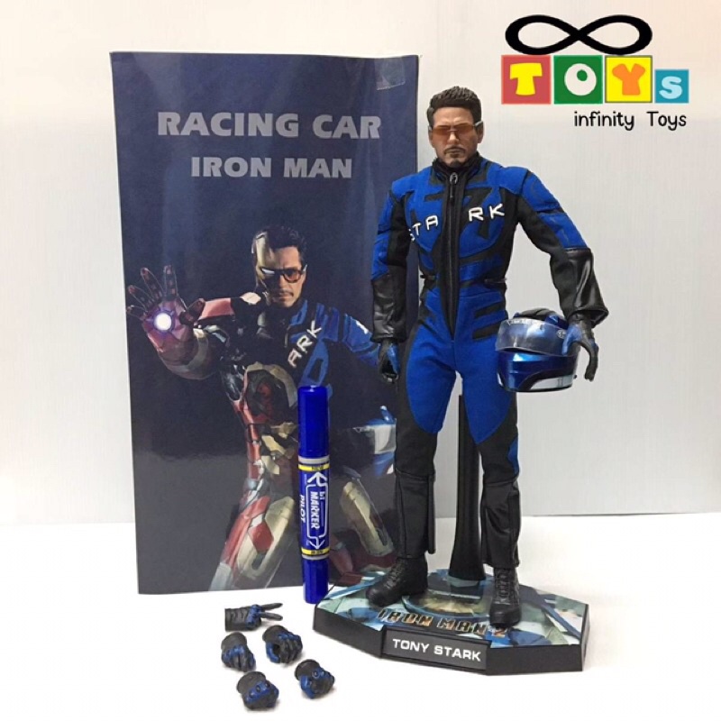 Marvel Avengers Tony Stark IRONMAN Racing car Scale 1:6 Fully Equipped ...