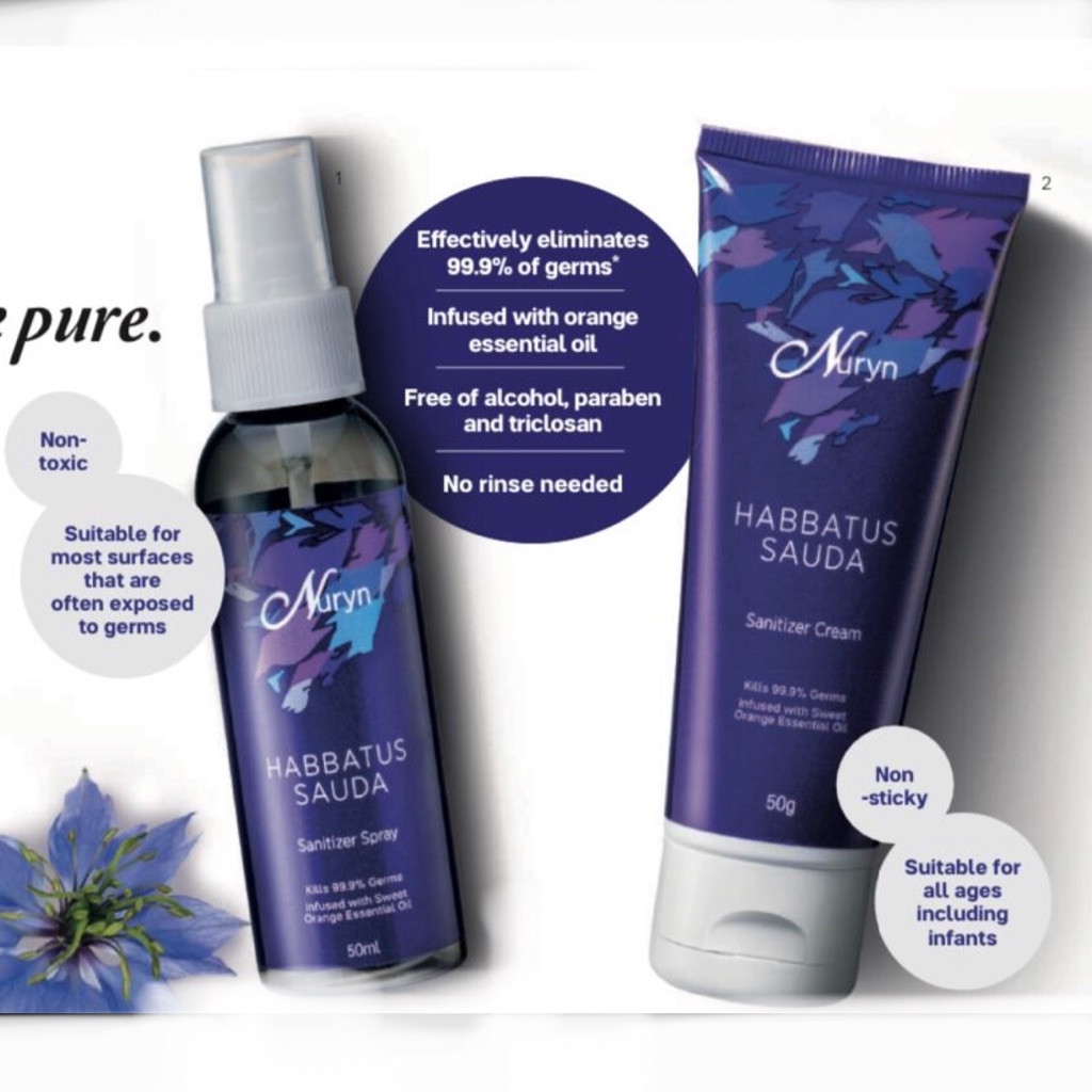 Tupperware Hand Cream Hand Spray Sanitiser All Age Non Toxic Eliminates ...