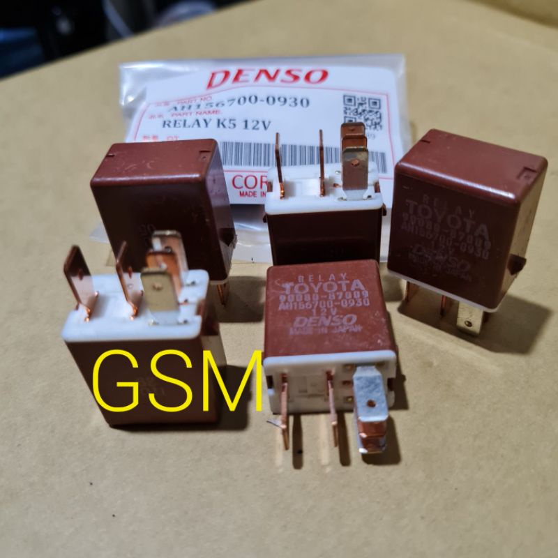 5-foot RELAY Brown 12 VOLT UNIVERSAL DENSO TOYOTA ORIGINAL | Shopee ...