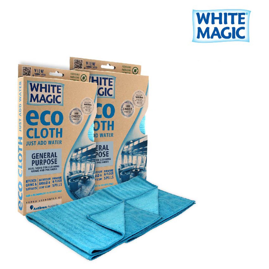 White Magic Eco Cloth MicroFiber General Purpose x2 | Shopee Singapore