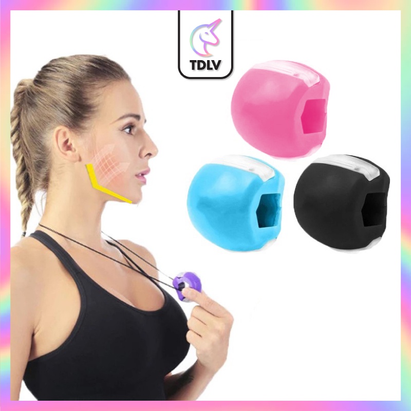 TDLV Face Fitness Ball Jaw trainer Jawline Exercise Ball Neck Face ...
