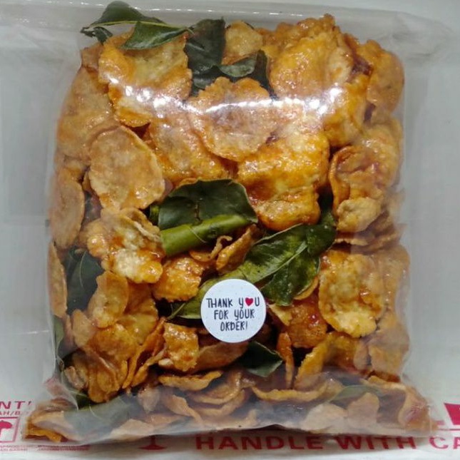 Belinjo Emping is salty, sweet, spicy and sweet 500 grams | Shopee ...
