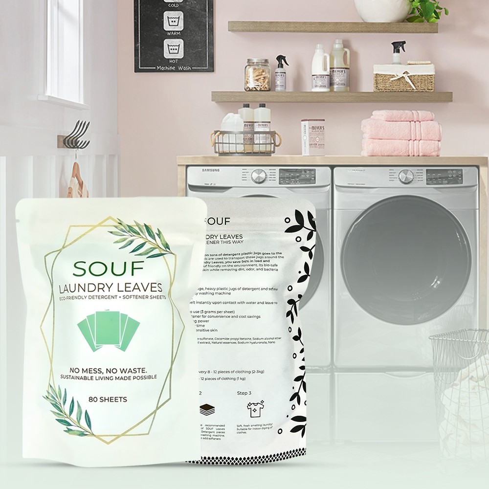Souf Leaves Laundry Detergent Sheets [40pcs] | Shopee Singapore