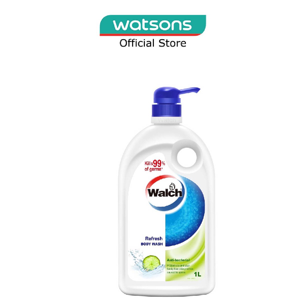 WALCH Anti-bacterial Body Wash Refresh (Kills 99.9% Harmful Germs ...