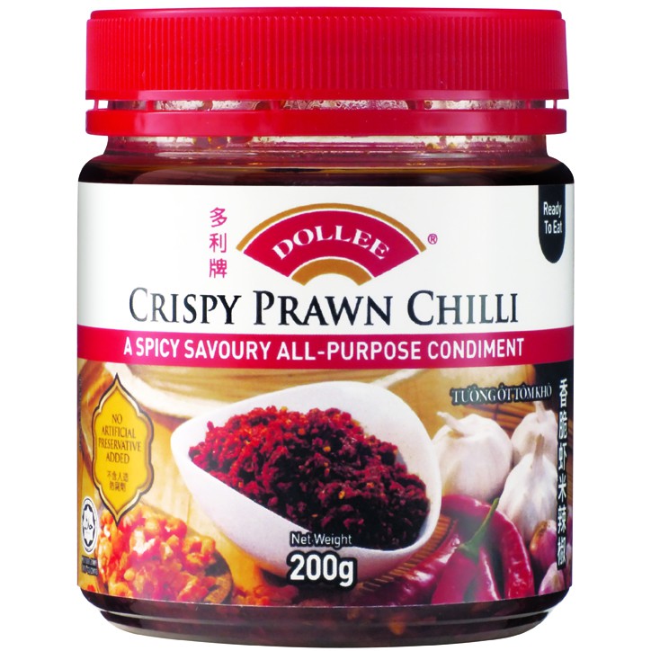 Dollee Crispy Prawn Chilli Bottle 200g | Shopee Singapore