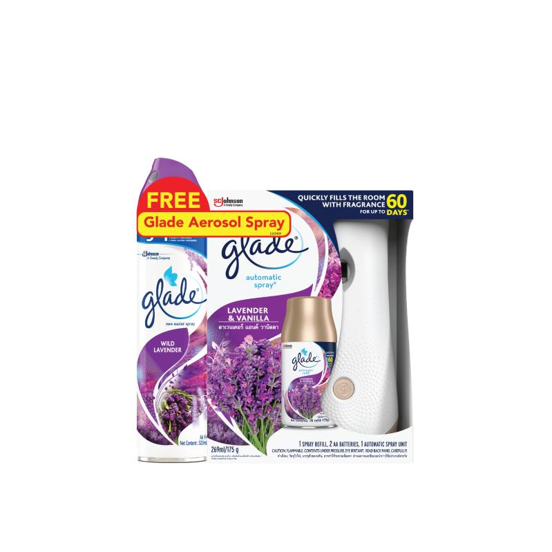 Glade Automatic Spray Starter Kit 175g FOC Aerosol Spray | Shopee Singapore