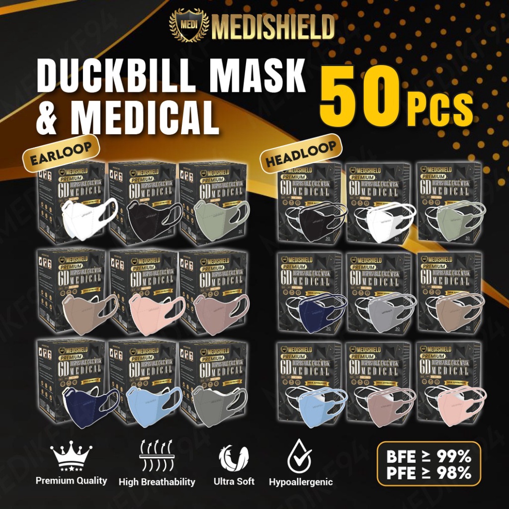 50PCs Adult Duckbill Disposable Face Mask 3D 4D 5D 6D mask viral Face ...
