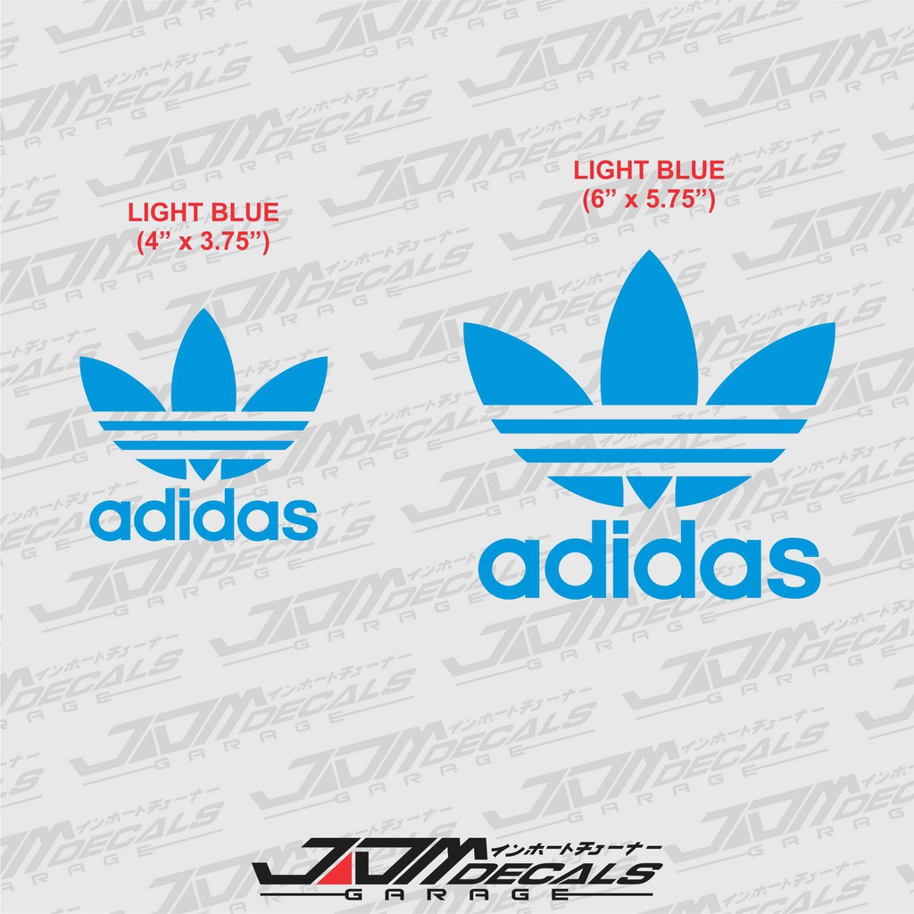 Adidas Logo Vinyl Sticker | Shopee Singapore