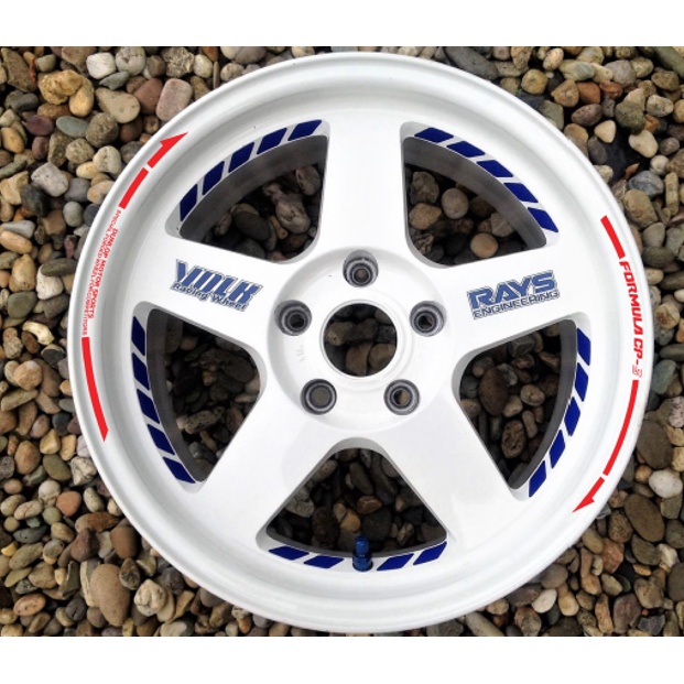 Sticker Rims Volk Racing Te37 Papan 1st Design Model Cutting JAPAN ...