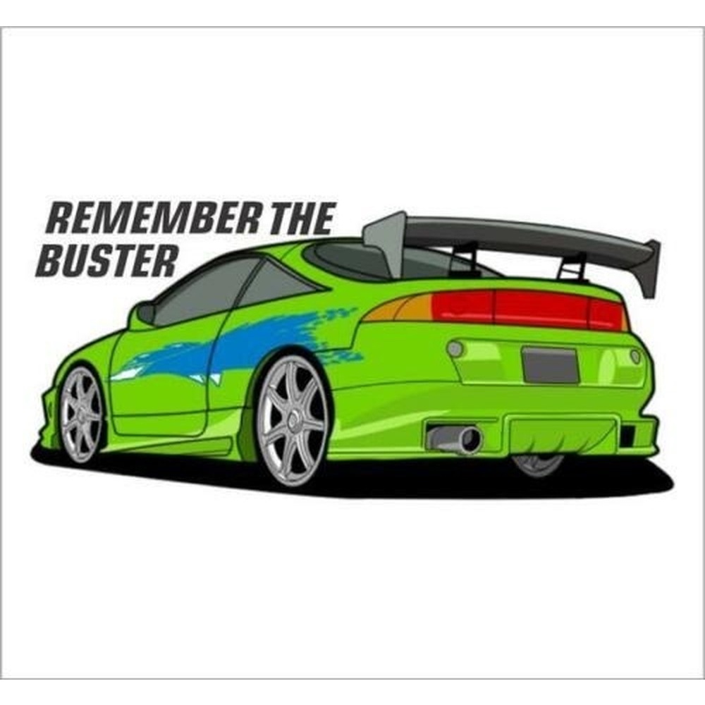 Remember the Buster Bumper Vinyl Sticker Paul Walker RIP Eclipse JDM ...