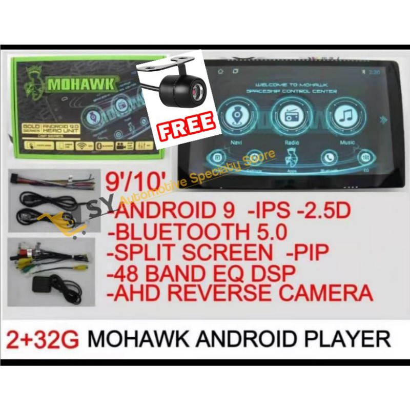 (Toyota/Proton) *Free Camera+Casing Mohawk Android Player 1+16G/2+32DSP ...