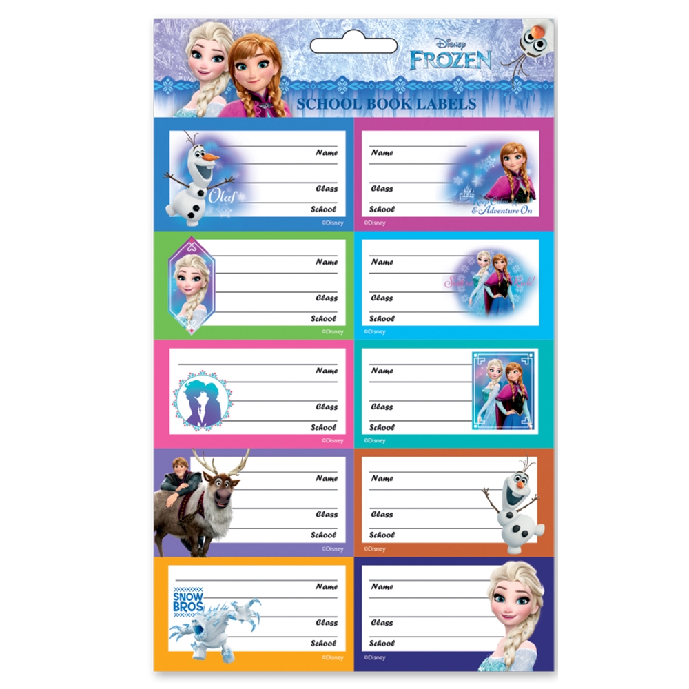 Disney Frozen School Book Sticker Name Label | Shopee Singapore