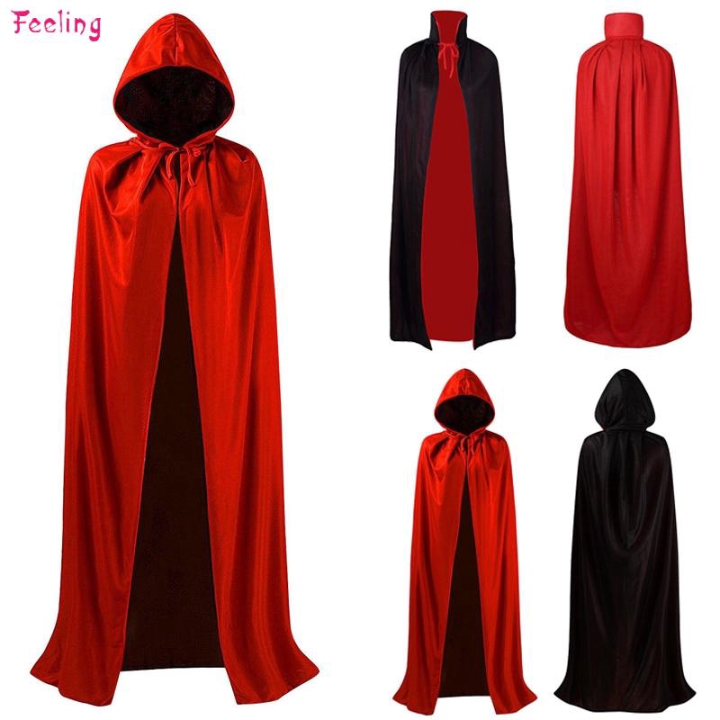 Cloak With Hood Open Front Loose Cape Shawl Poncho Coat Long Cloak Mens ...