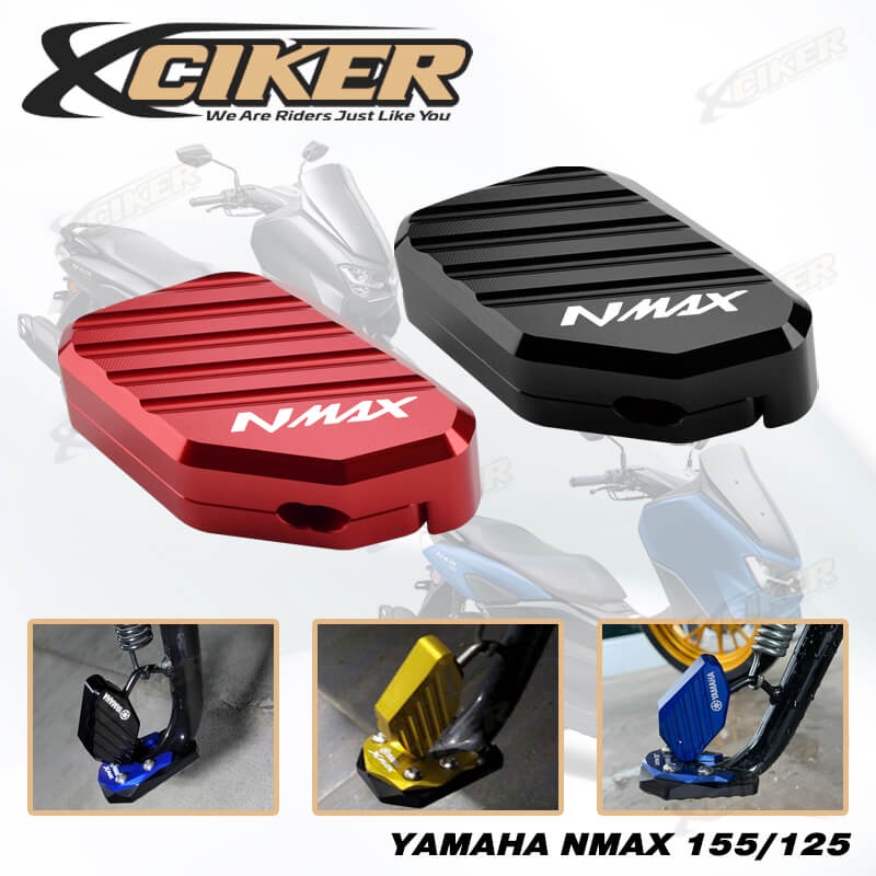 For YAMAHA NMAX 155/125 Kickstand Pad CNC Motorcycle Single Side Stand ...