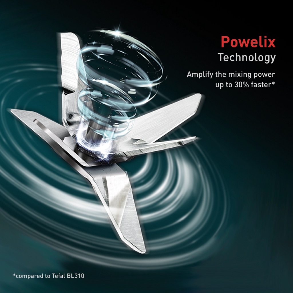 Tefal Blendforce 2 Glass Blender BL4361 - 800W, 2 speeds & pulse, 1.75L thermal shock resistant ...