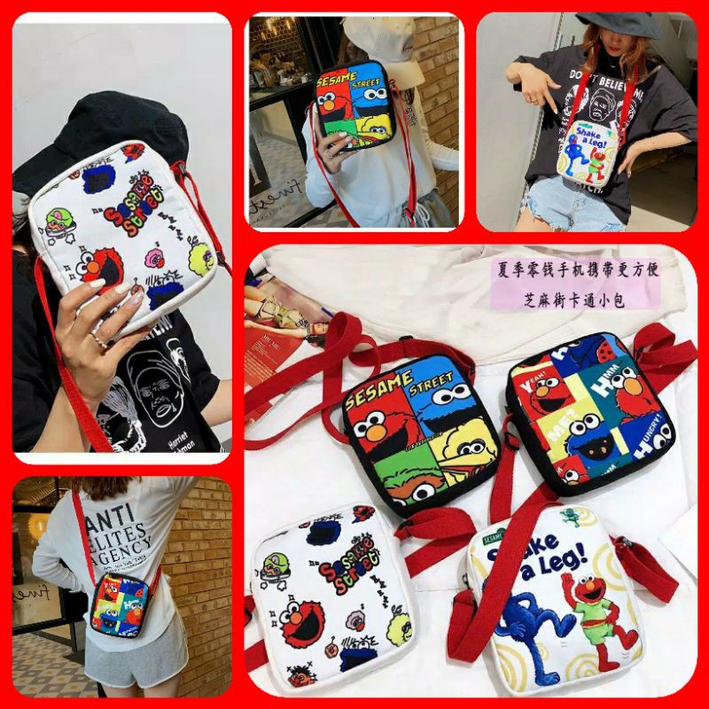 Elmo-sesame Street Elmo Shoulder Bag/ Elmo Women's Sling Bag/ Elmo ...