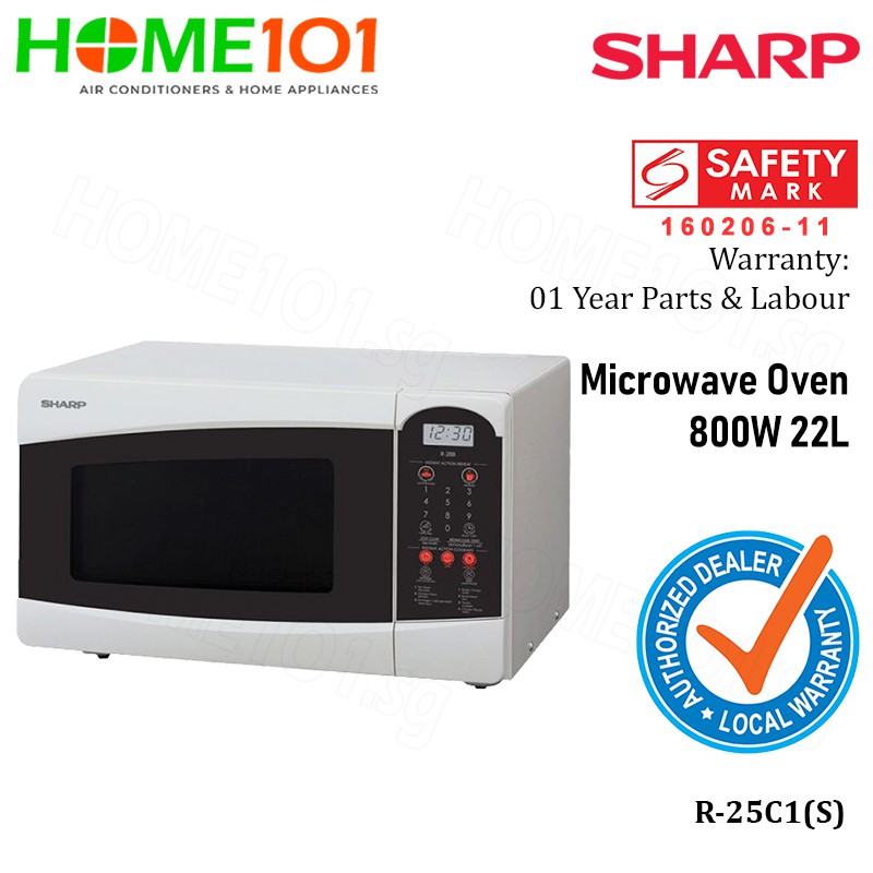 Sharp Microwave 800W 22L R-25C1(S) | Shopee Singapore