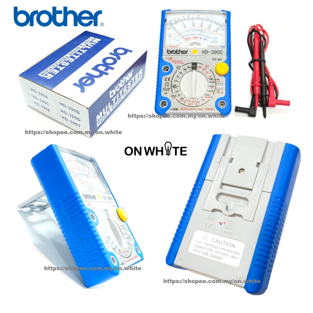 Brother HD-390C Analog Multimeter same use as Sunwa/Sanwa/Kyoritsu ...