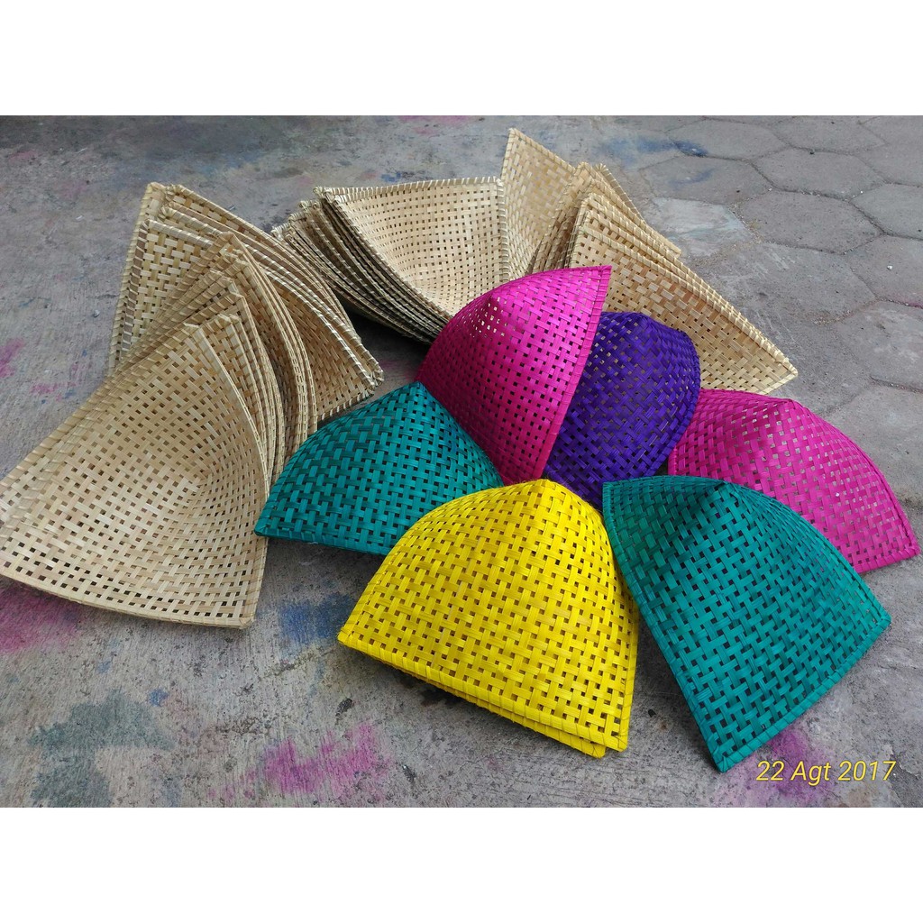 Bamboo pincuk / plain pincuk / bamboo pincuk / woven pincuk / pecel ...