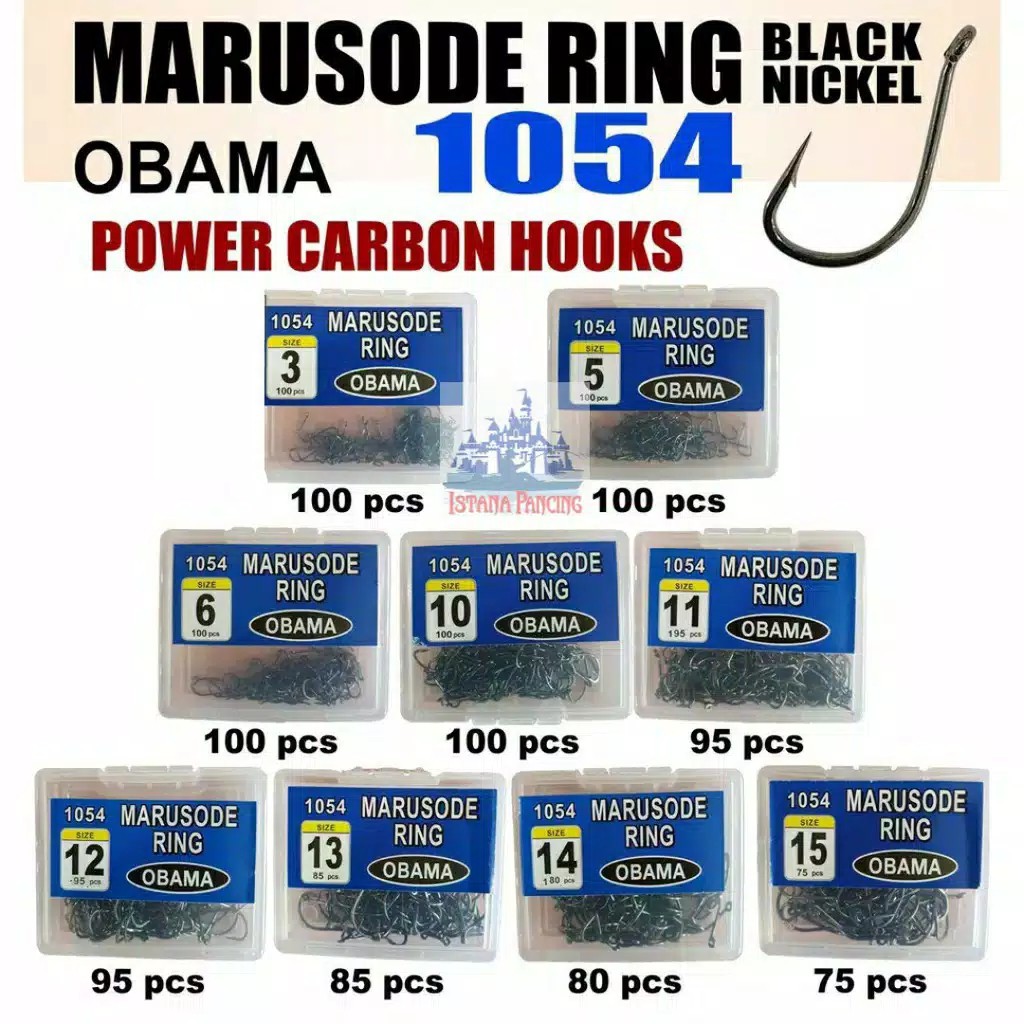 MATA Obama RING MARUSODE HOOK EYE 7/8/9/10 (CONTENTS OF 100) | Shopee ...