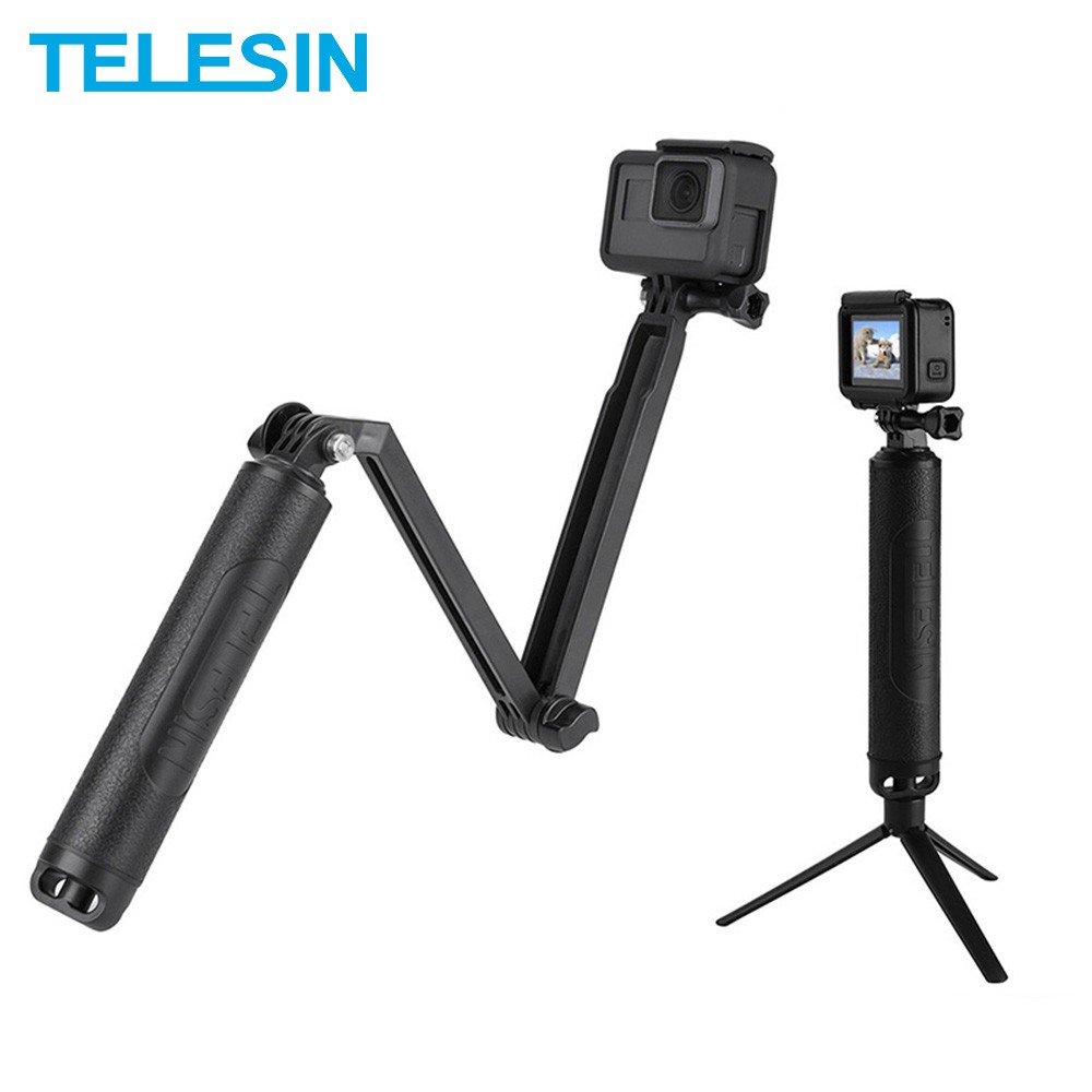 TELESIN Waterproof Float In Water 3-Way Selfie Stick And Monopod For ...