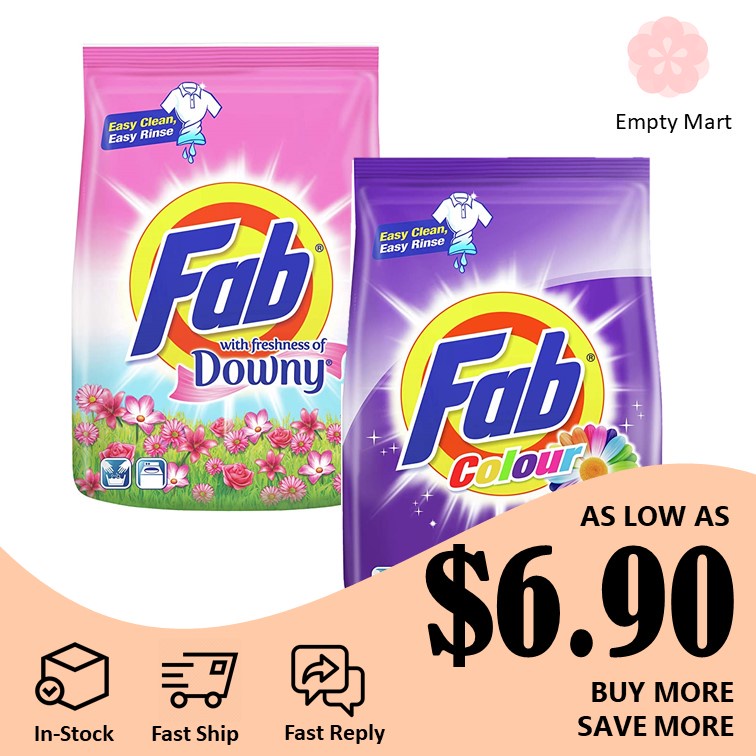 Fab Powder Laundry Detergent Suitable for Indoor and Outdoor Drying ...
